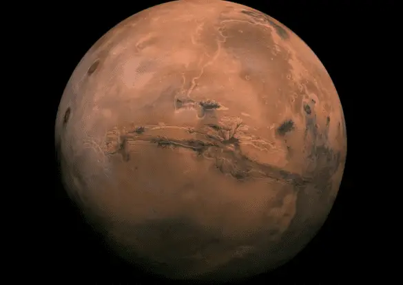 How hard did it rain on Mars?