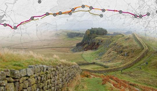 The Roman Forts of Hadrian's Wall - Interactive Map