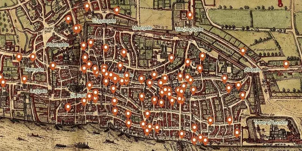 ‘Murder map’ reveals medieval London’s meanest streets