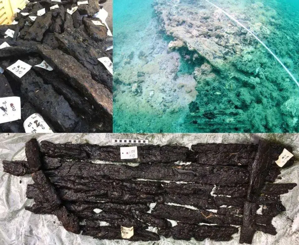 A Stone Age" boat building site" has been discovered underwater