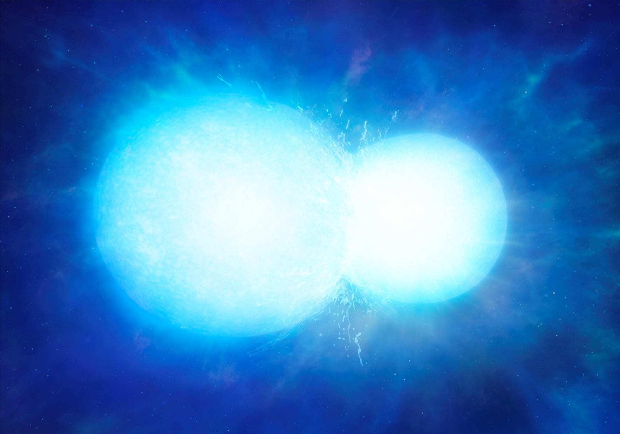 Two stars merged to form massive white dwarf