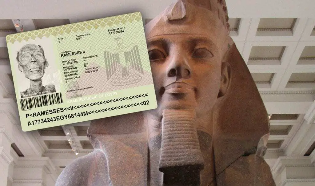The passport of Ramesses II