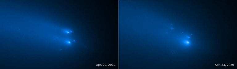 Hubble watches comet ATLAS disintegrate into more than 2 dozen pieces