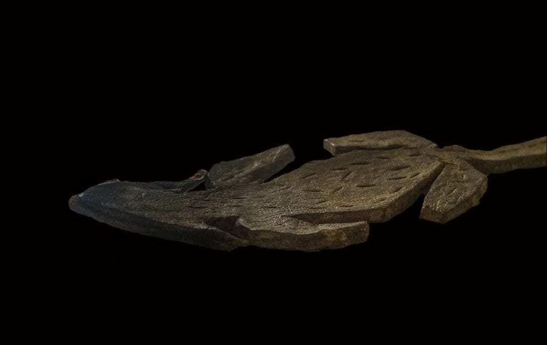 Archaeologists discover a leather toy mouse from Roman Vindolanda