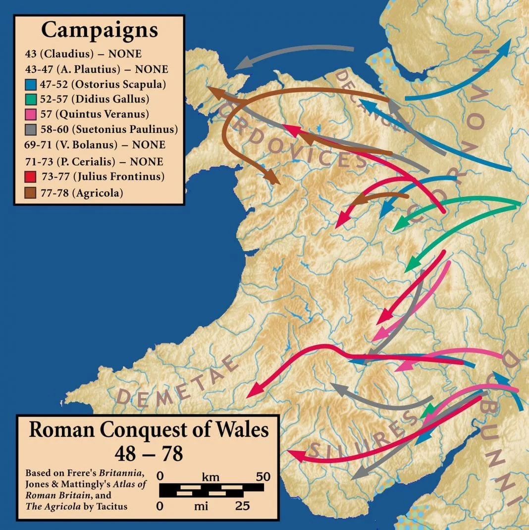 The Roman Conquest of Wales