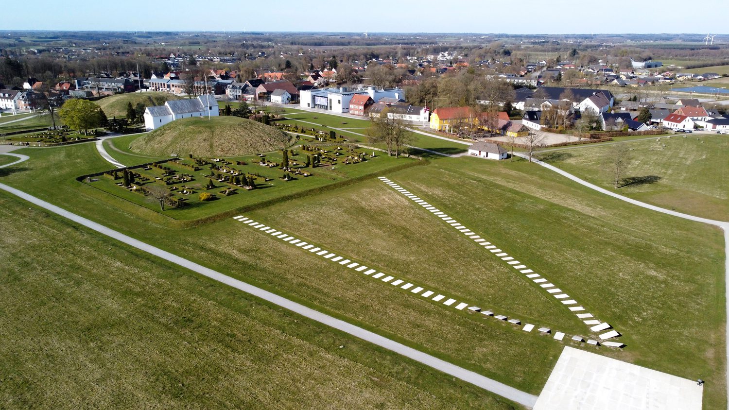 The Giant Jelling Viking Stone Ship