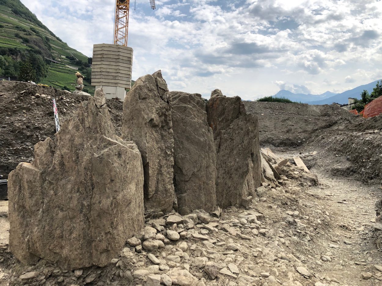 Archaeologists unearth alignment of menhirs at Saint Léonard
