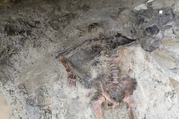 Archaeologists find victim of Vesuvius eruption on Herculaneum beach