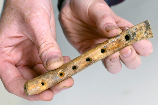 Archaeologists discover rare bone flute during excavations in Kent
