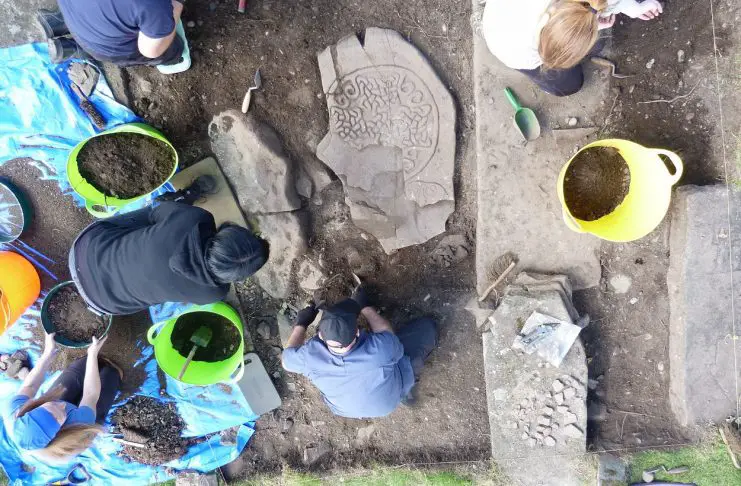 Archaeologists uncover Pictish inscribed stone in Scotland ...