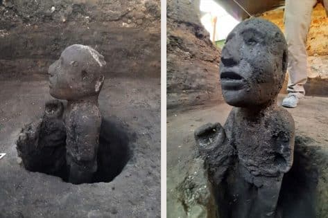 Moyotlan Aztec sculpture unveiled