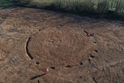 Archaeologists uncover ancient ring ditch