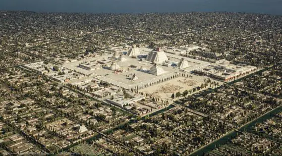 Aztec capital of Tenochtitlan re-created in 3D