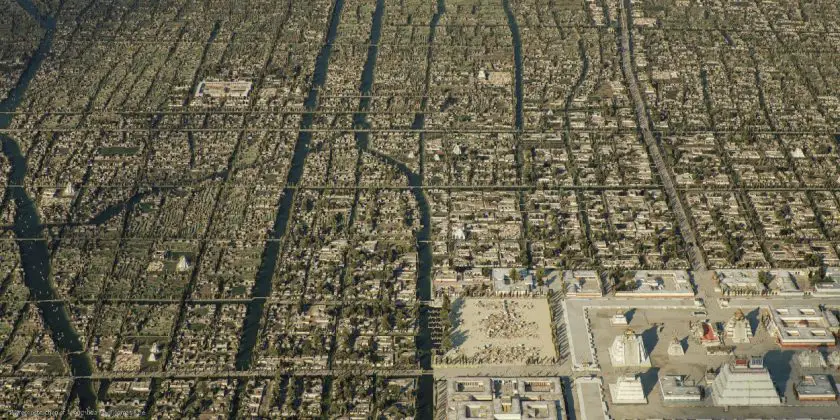 Aztec capital of Tenochtitlan re-created in 3D