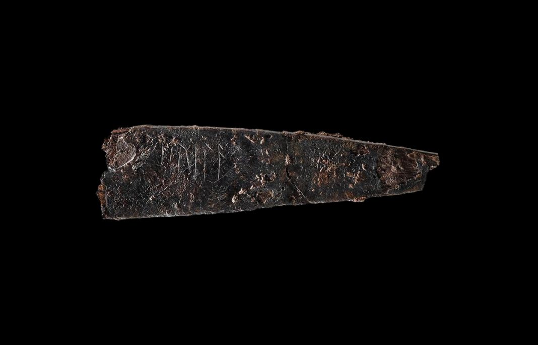 Denmark’s oldest runic inscription found on knife blade