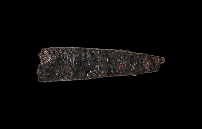 Denmark’s oldest runic inscription found on knife blade