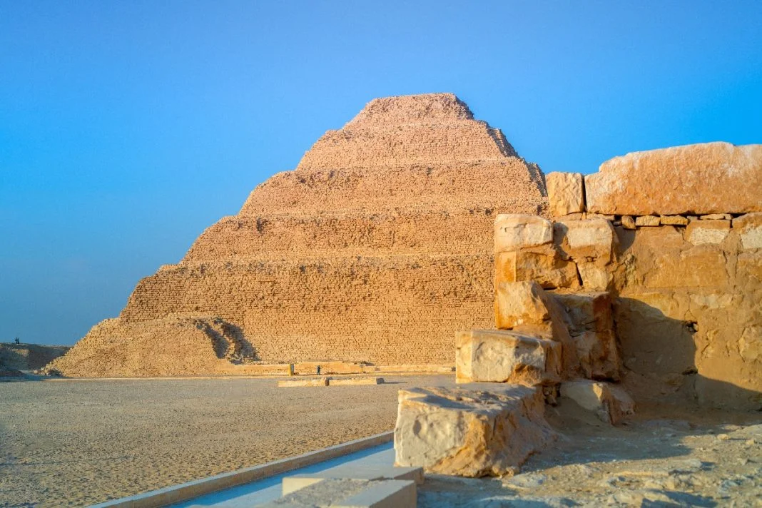 Egypt’s first pyramid was constructed using hydraulic lift