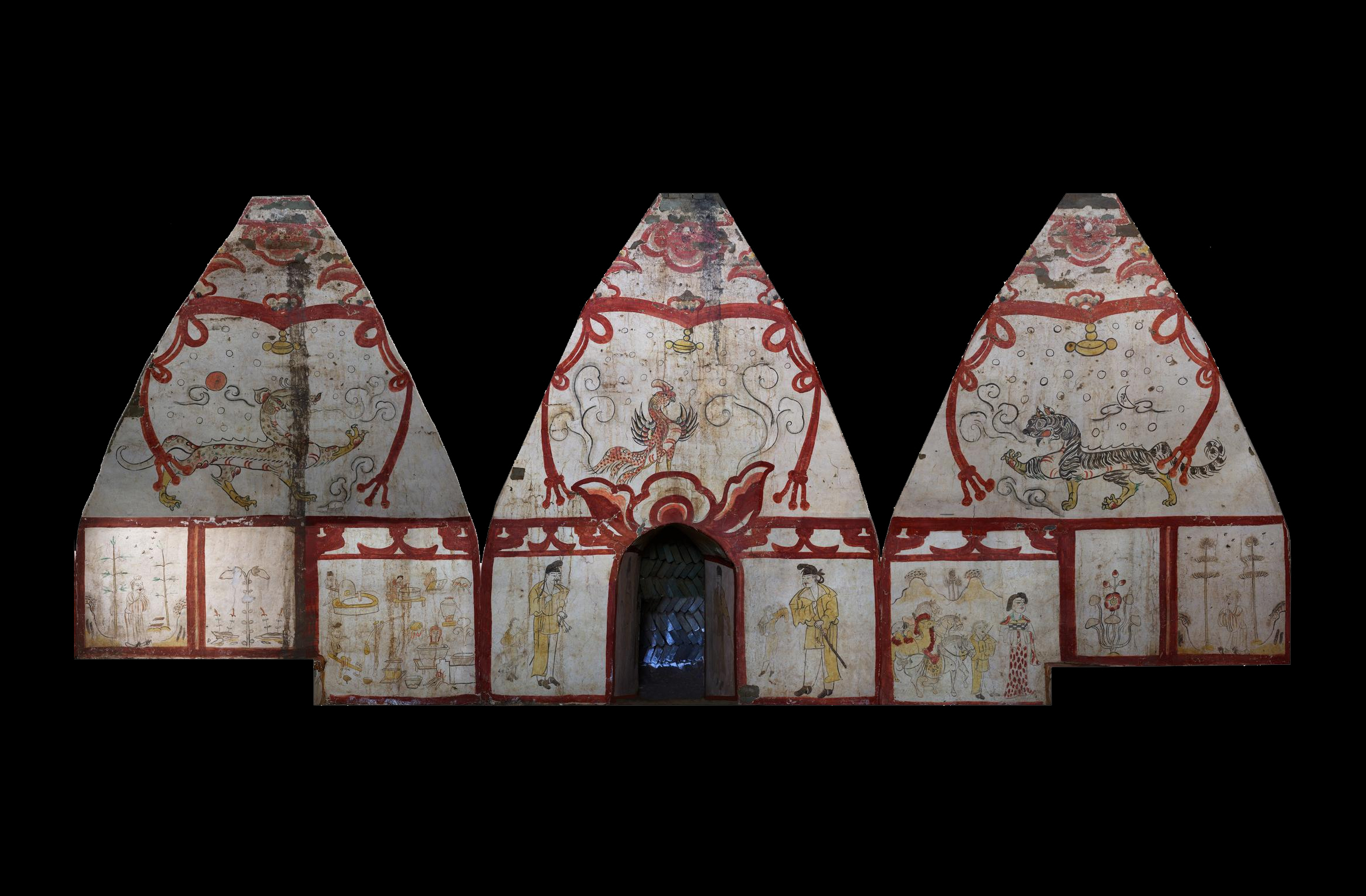 Archaeologists discover ornately decorated Tang Dynasty tomb