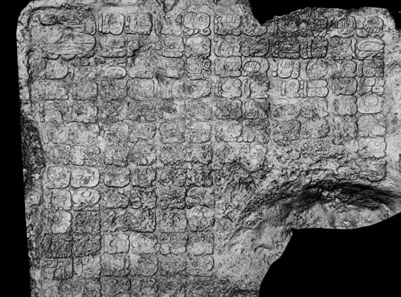 Giant stone panel with over 100 Maya glyphs discovered