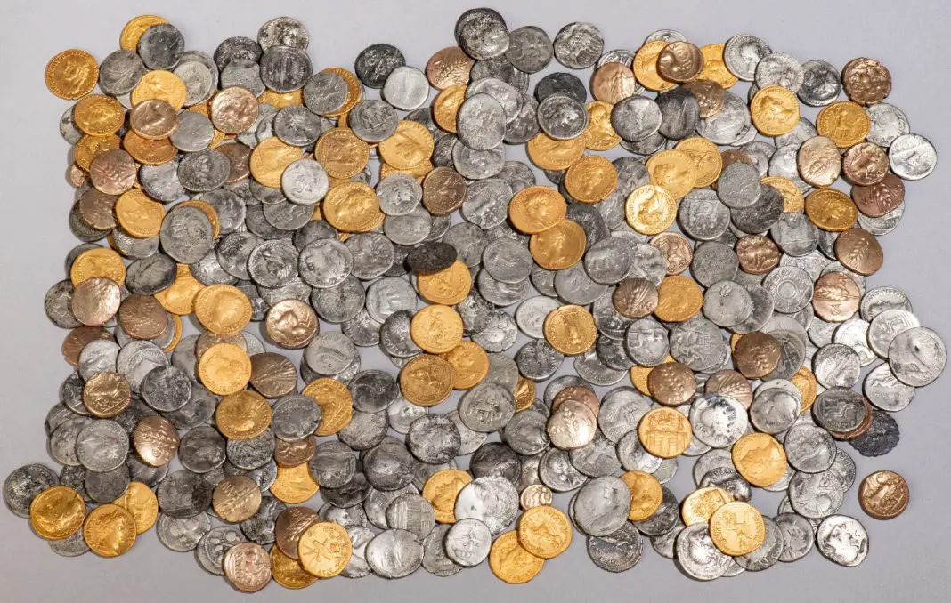 Coins depicting "King of the Britons" among hoard discovery in Netherlands